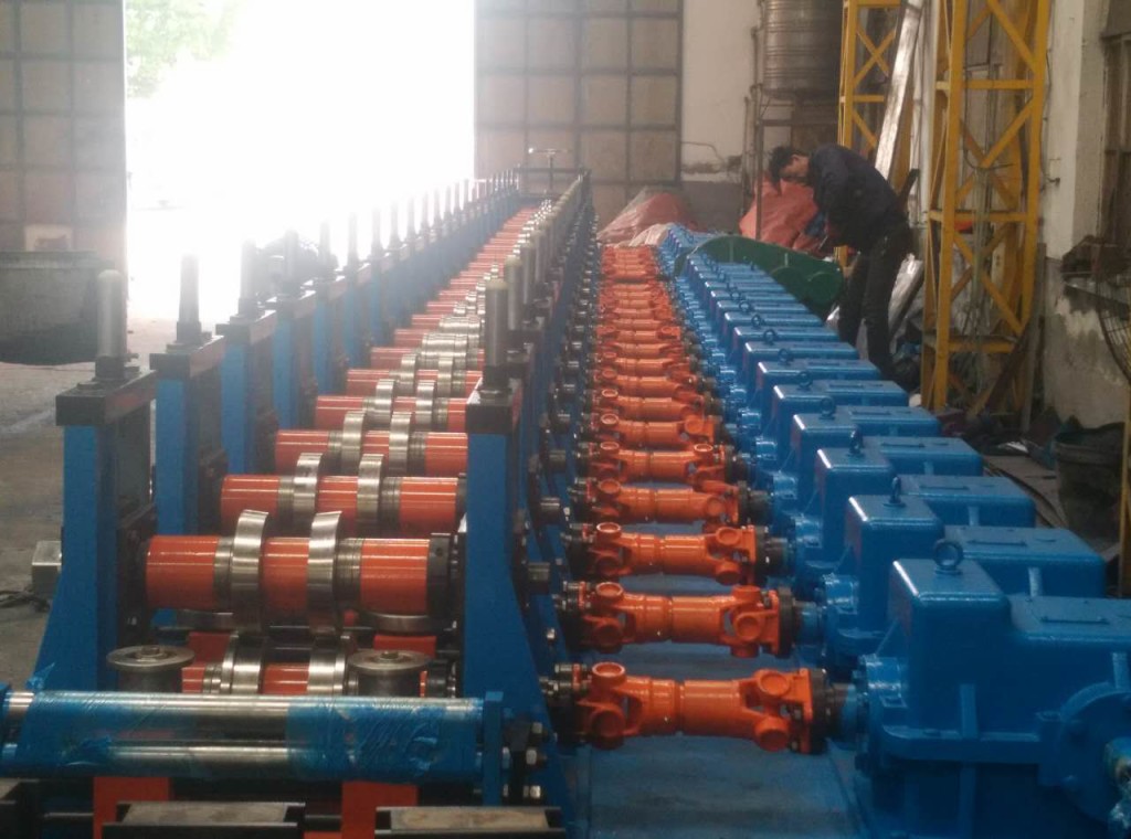 Solar Strut Channel Roll Forming Machine in Installtion